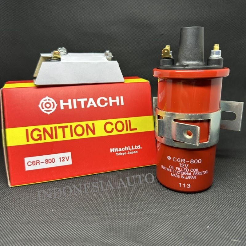 Jual IGNITION COIL HITACHI 12V C6R-800 UNIVERSAL KIJANG 5K 7K CARRY ...