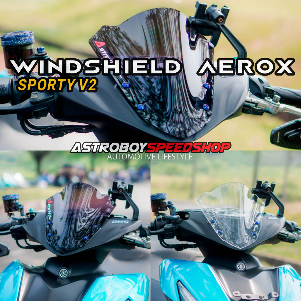 Jual VISOR WINDSHIELD AEROX NEW 155 CONNECTED AND AEROX OLD MODEL ...