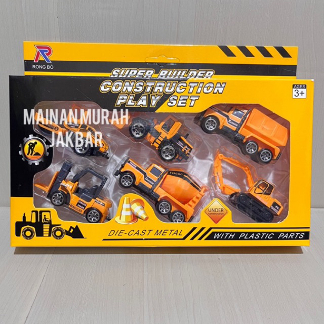 Jual MAINAN ANAK DIECAST TRUCK METAL CONTRUCTION / DIECAST TRUK ...