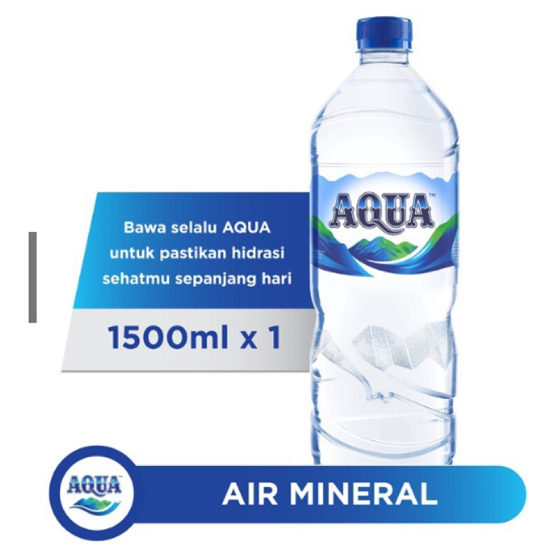 Jual AQUA air mineral 1500 ml ( 1 DUS ) | Shopee Indonesia