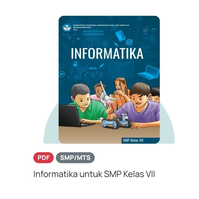 Jual Informatika Kls 7 SMP/MTS Kurikulum Merdeka | Shopee Indonesia