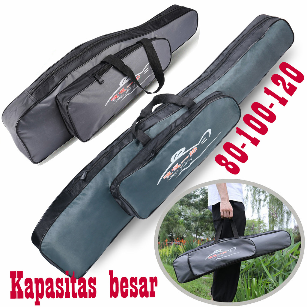 Jual 80CM 100CM 120CM Element Fishing Tas Joran Pancing Rod Tas kulit ...