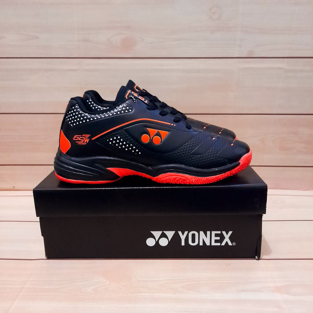 Jual SEPATU BADMINTON YONEX 65W HITAM ORANGE SEPATU VOLLY COWOK SEPATU ...