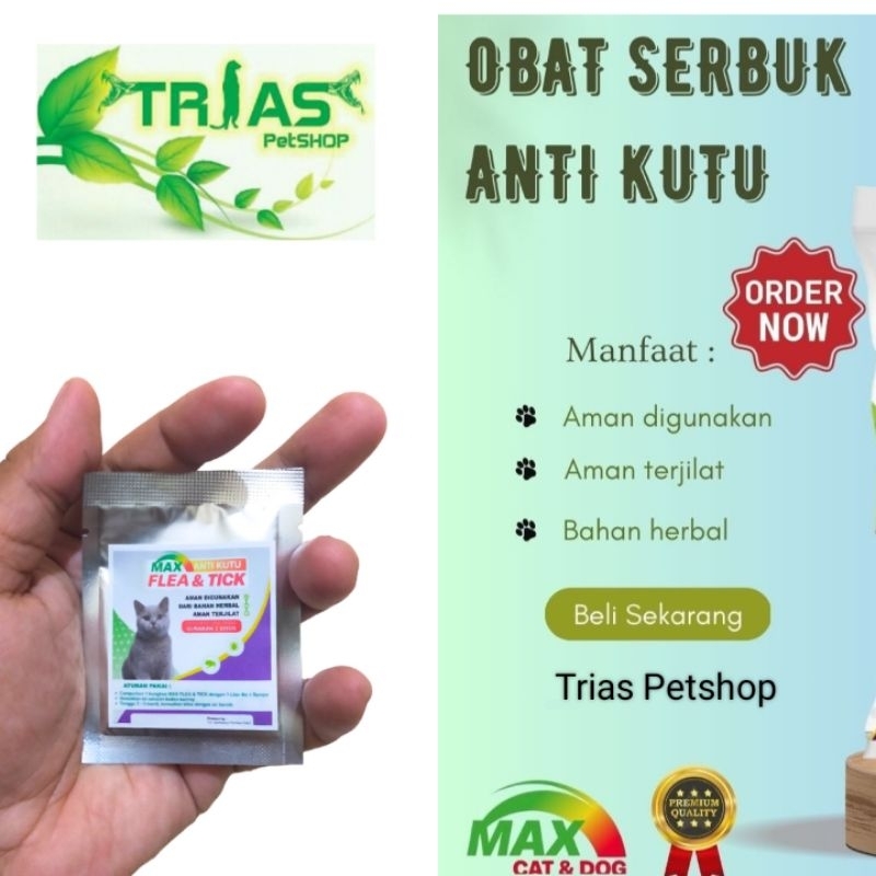 Jual MAX FLEA & TICK ANTI KUTU KUCING/OBAT KUTU KUCING ANJING MUSANG ...