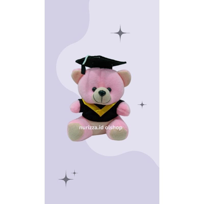 Jual Bear mini Toga 13 cm / boneka wisuda 13 cm / Bear buket 13 cm ...
