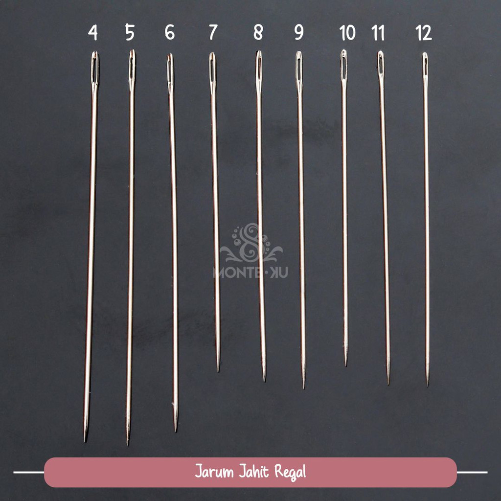 Jual Regal Jarum Jahit Berbagai Ukuran 20Pcs perr Pack Jarum Jahit ...