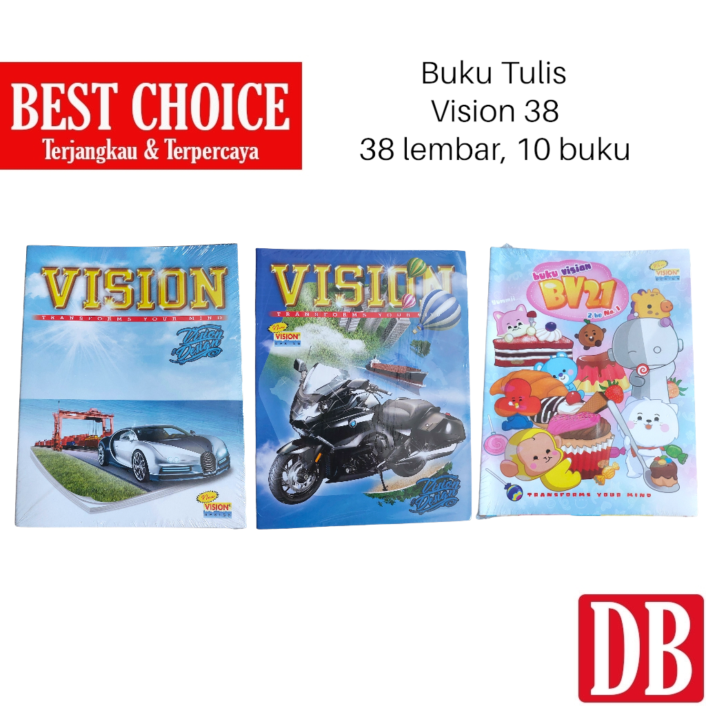 Jual Buku tulis Vision 38 lembar (10 pcs) | Shopee Indonesia