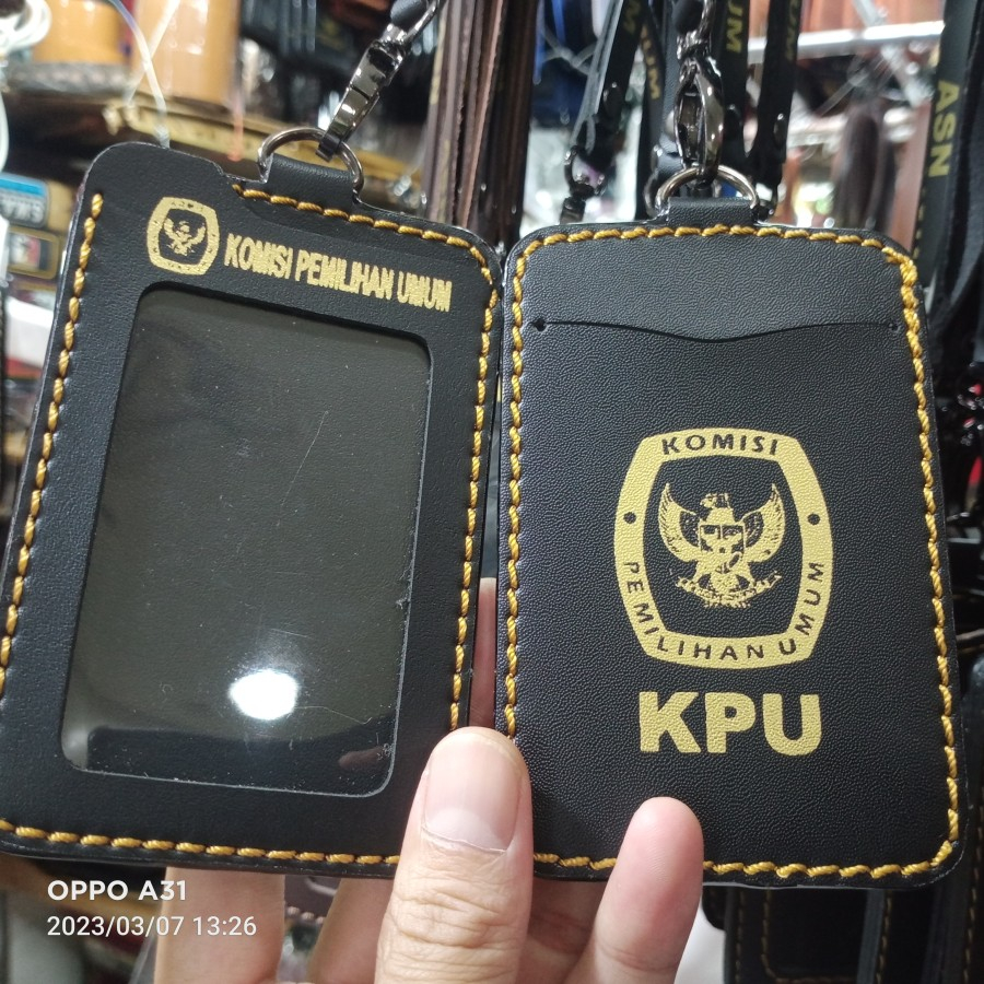 Jual Holder Id Card KPU / Kalung Id Card KPU Hitam | Shopee Indonesia