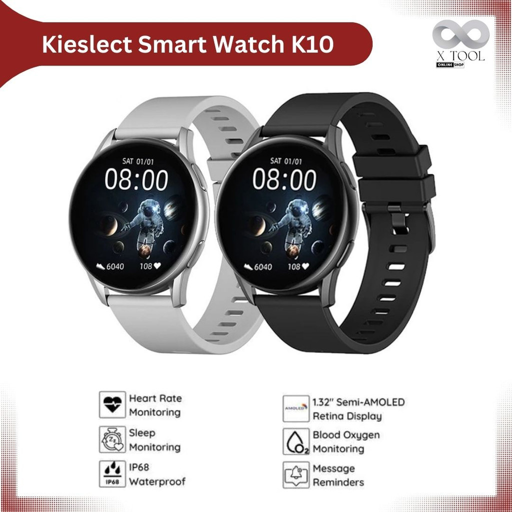 Jual Kieslect K10 Smartwatch Semi AMOLED Smart Watch Jam Tangan Pintar ...