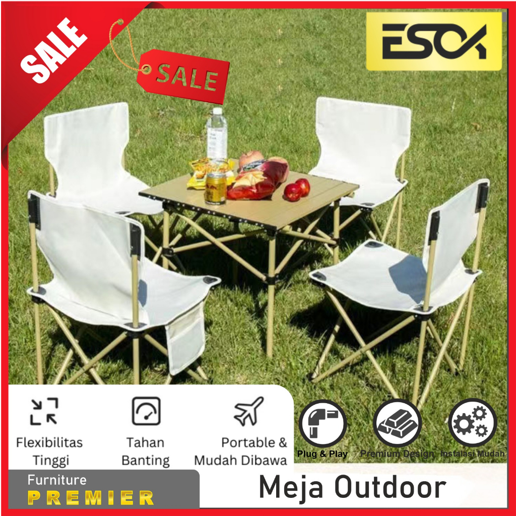 Jual Meja Outdoor Lipat Portable Piknik Camping Serbaguna Meja Makan ...