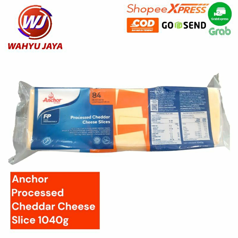 Jual Anchor Processed Cheddar Cheese Slice 1040g | Shopee Indonesia