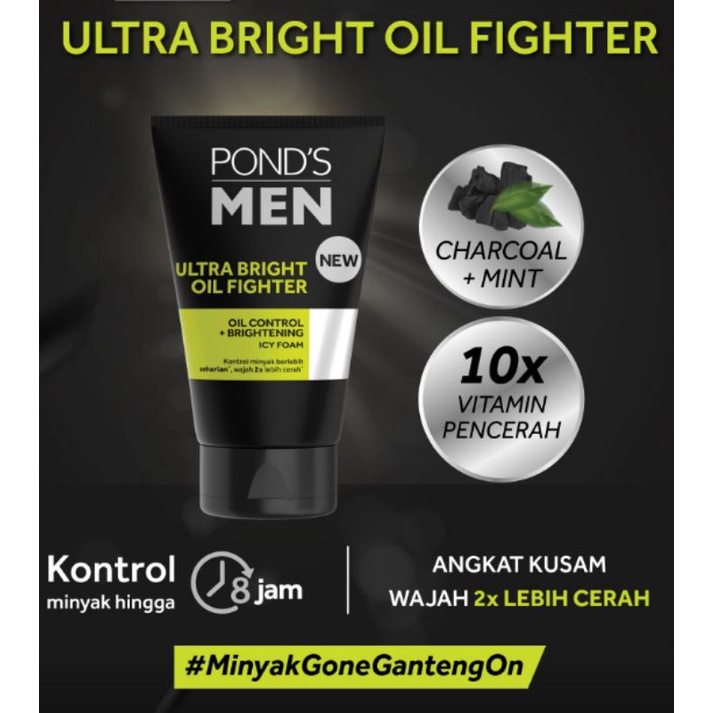 Jual Ponds Men Oil Crusher Facial Foam Sabun Cuci Muka Pria | Shopee ...