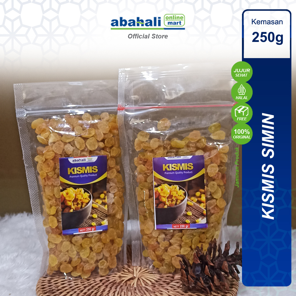 Jual Kismis Simin Asam Manis Kemasan 250 gram Kismis Arab Asli | Shopee ...