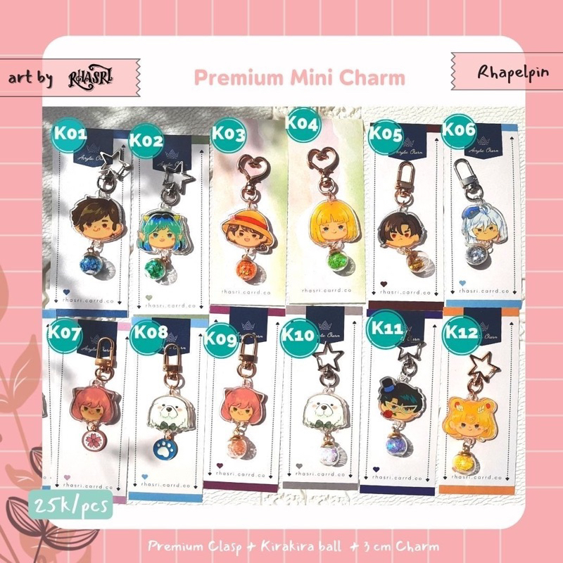 Jual mini charm 86 Eighty six arknight sailormoon tuxedo mask urusei ...