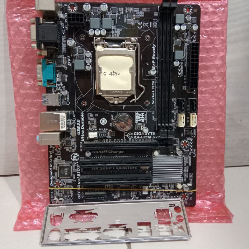 Jual motherboard gigabyte h81m-s2pv lga 1150 gen4 | Shopee Indonesia