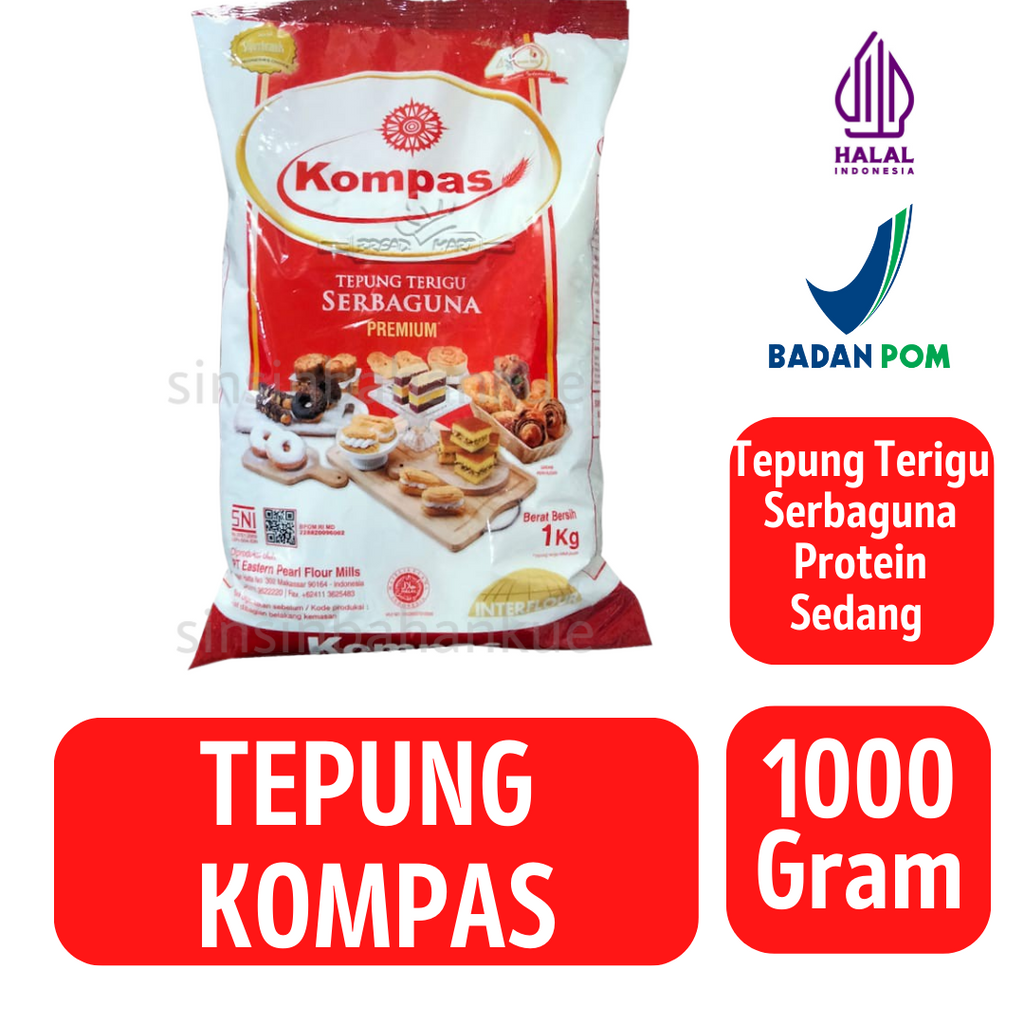 Jual Tepung Terigu Kompas [1Kg] | Shopee Indonesia