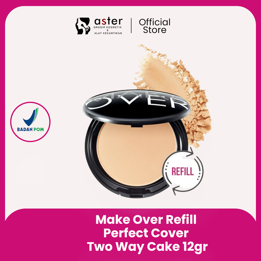 Jual Aster Kosmetik - Make Over Refill Perfect Cover Two Way Cake 12gr ...
