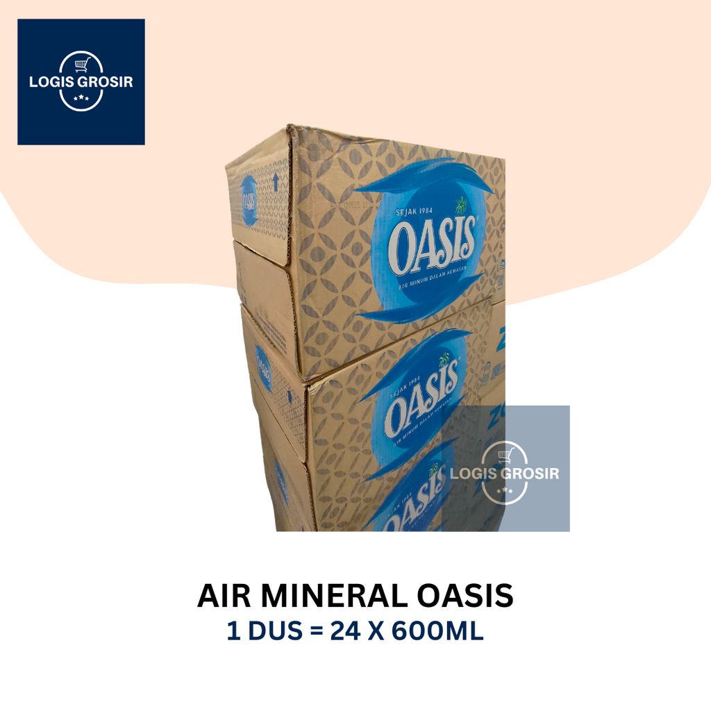 Jual Oasis Air Mineral Botol Tanggung / Sedang 600ml 600 ml per Dus ...