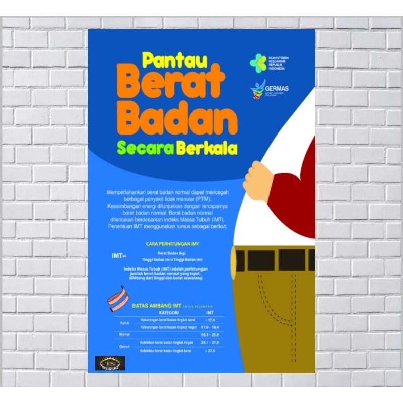 Jual Poster Kesehatan Pantau Berat Badan Secara Berkala | Shopee Indonesia