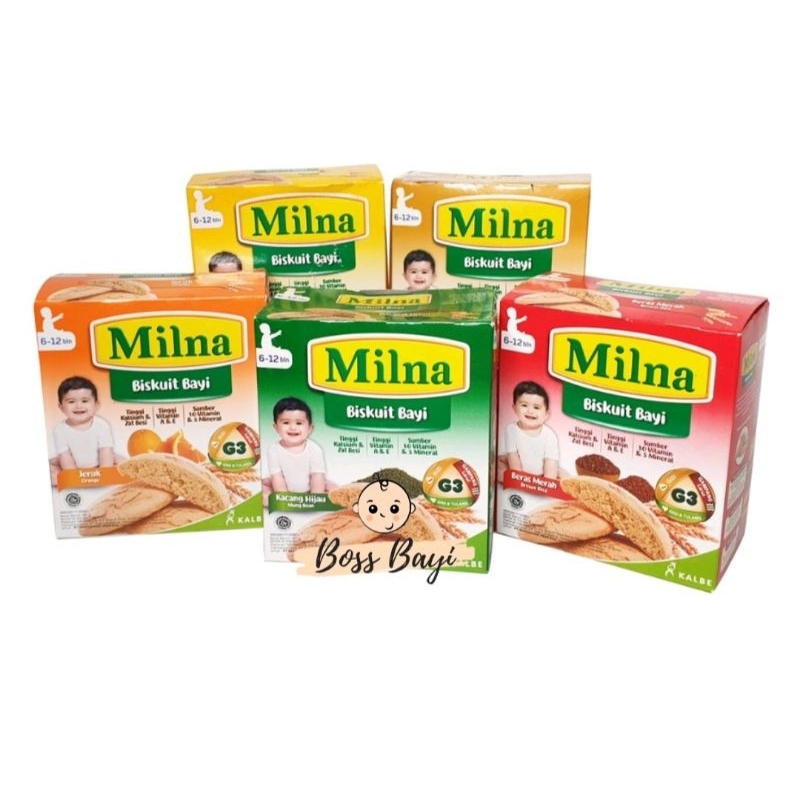 Jual MILNA - Baby Biscuit / Biskuit Bayi Finger / Rice Crackers ...