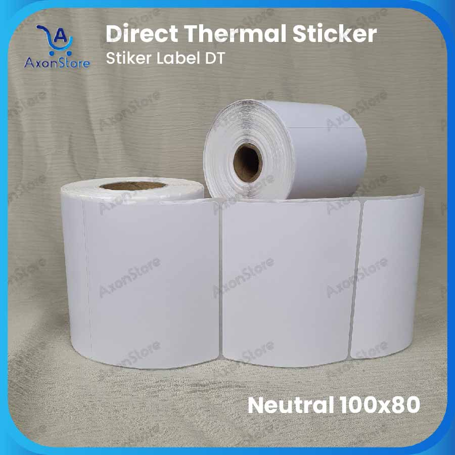 Jual 500 pcs Label Thermal Barcode 100 x 80 mm 500pcs Sticker Resi 4x3 ...