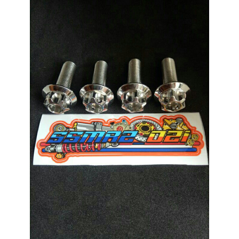 Jual baut model HX(model blimbing) ukuran m10*30(baut drat 14 panjang ...