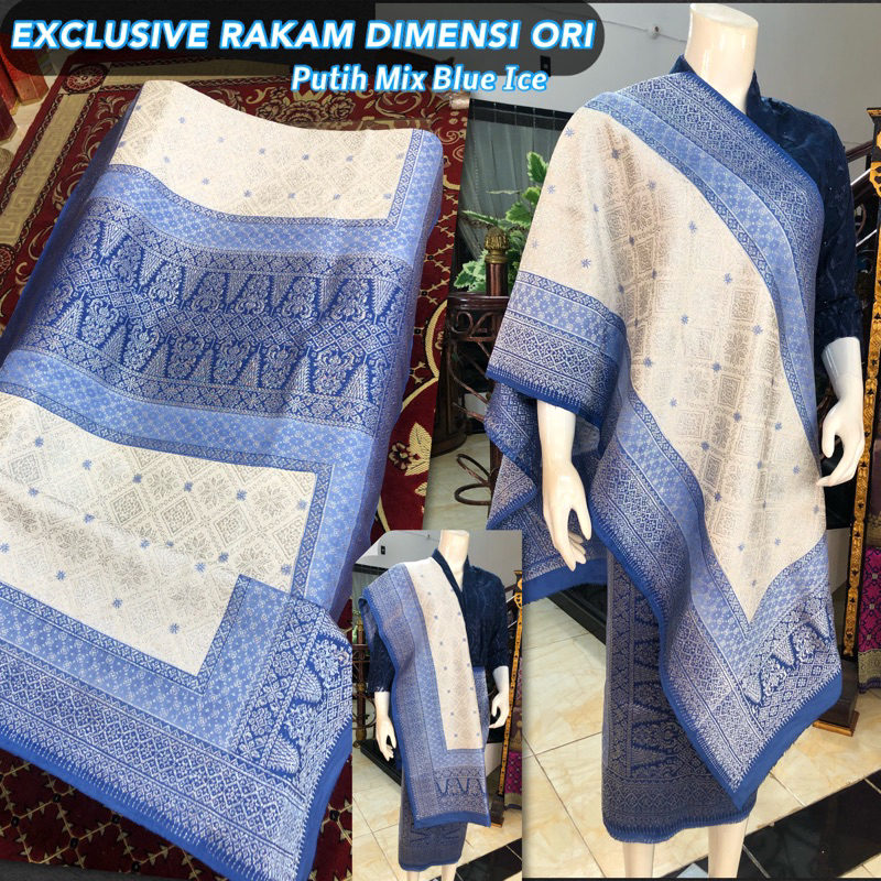 Jual NEW EXCLUSIVE Songket Rakam Dimensi ORI Super Trend 2024 / Panca Warna Limar 5 Dimensi ORI ...