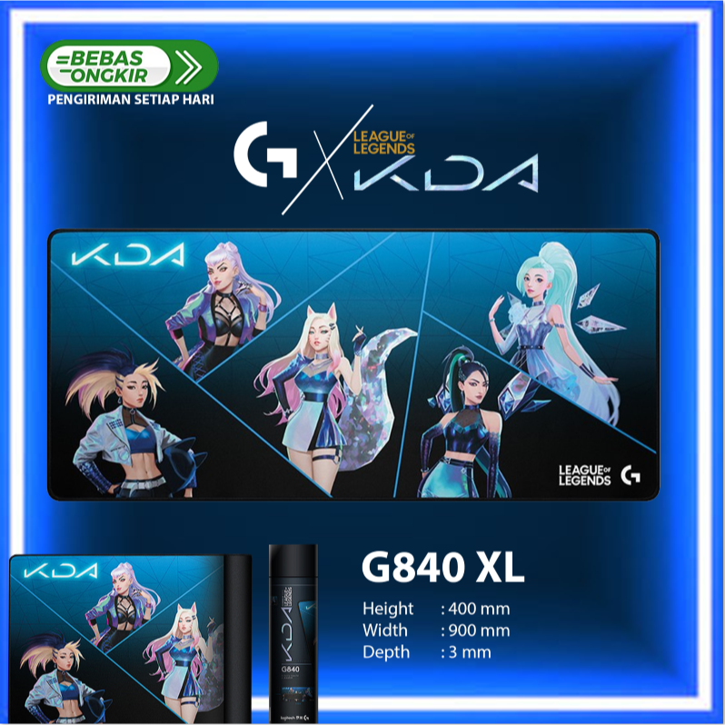 Jual Logitech KDA G840 XL - Limited Edition Gaming Mousepad | Shopee ...