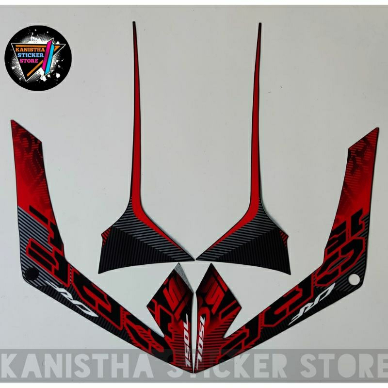 Jual striping honda crf 150 L 2019 2020 2021 2022 hitam merah stiker ...