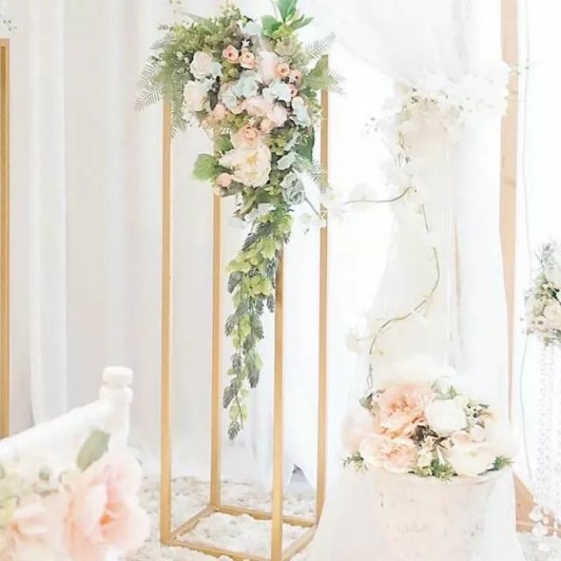 Jual standing flower tidak tutup standing bokor bunga | Shopee Indonesia