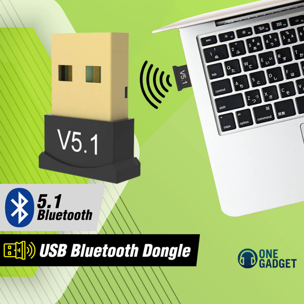 Jual USB Bluetooth Dongle 5.1 Wireless Mini Adapter Receiver For PC ...