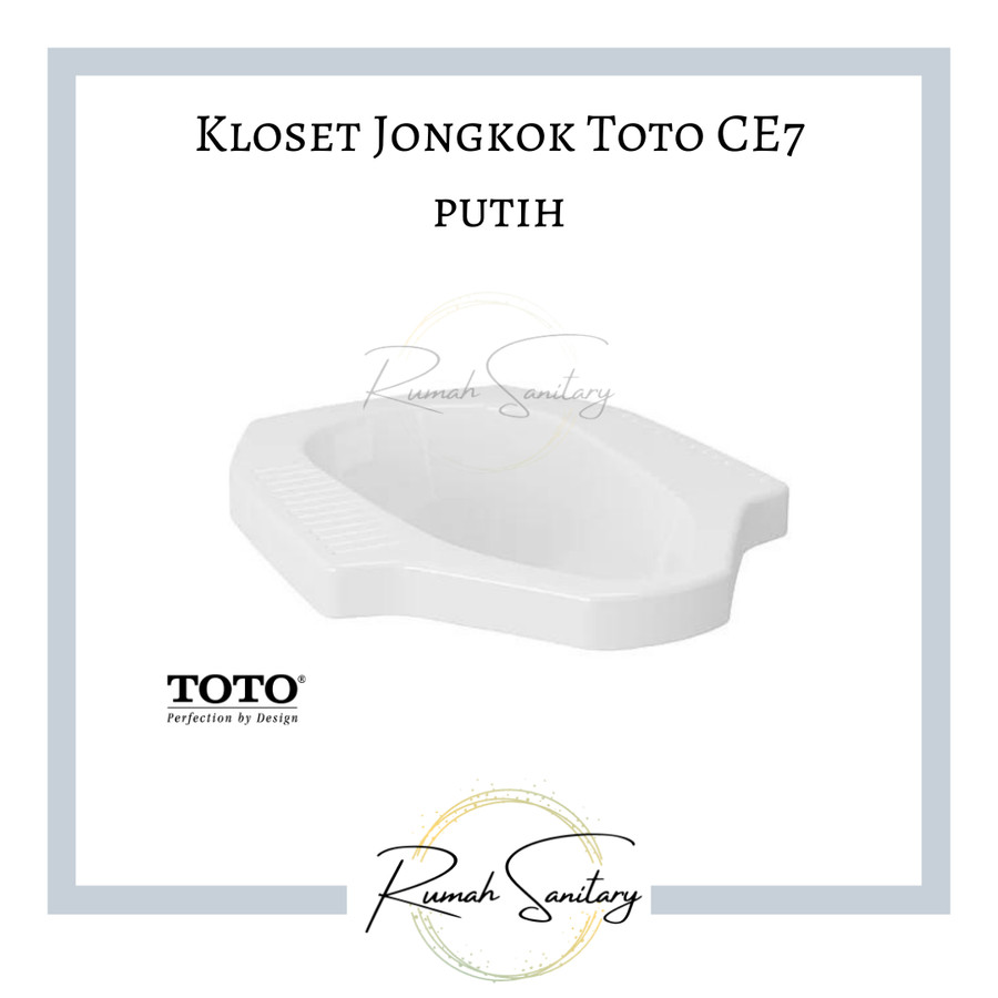 Jual Kloset Jongkok TOTO CE 7 / Squatting Toilet Original TOTO / Toilet ...