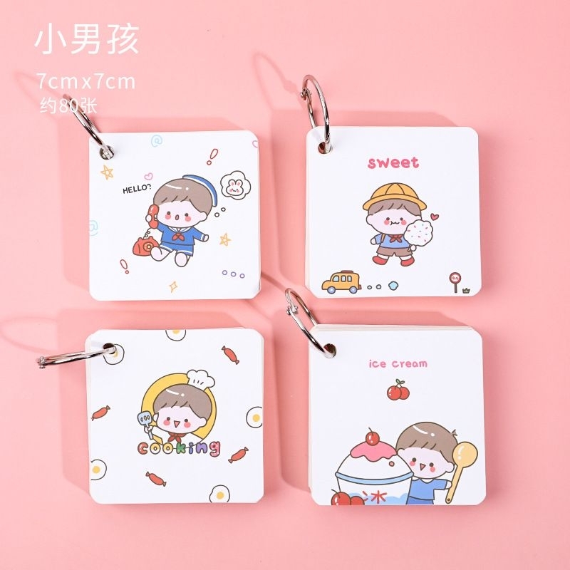 Jual Sticky Note Ring/Buku Mini Ring/Notebook Ring isi 80 lembar ...