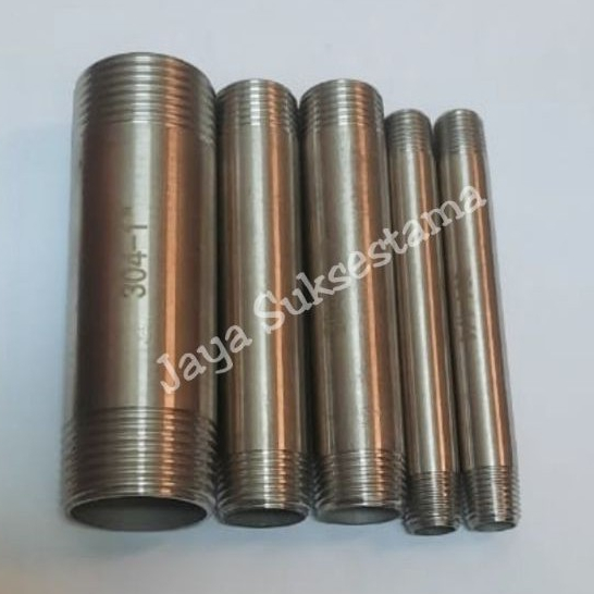 Jual Pipa Nepel 2" inch 10 CM Stainless Ss304 / Pipa Nipple 2" inch Ss ...