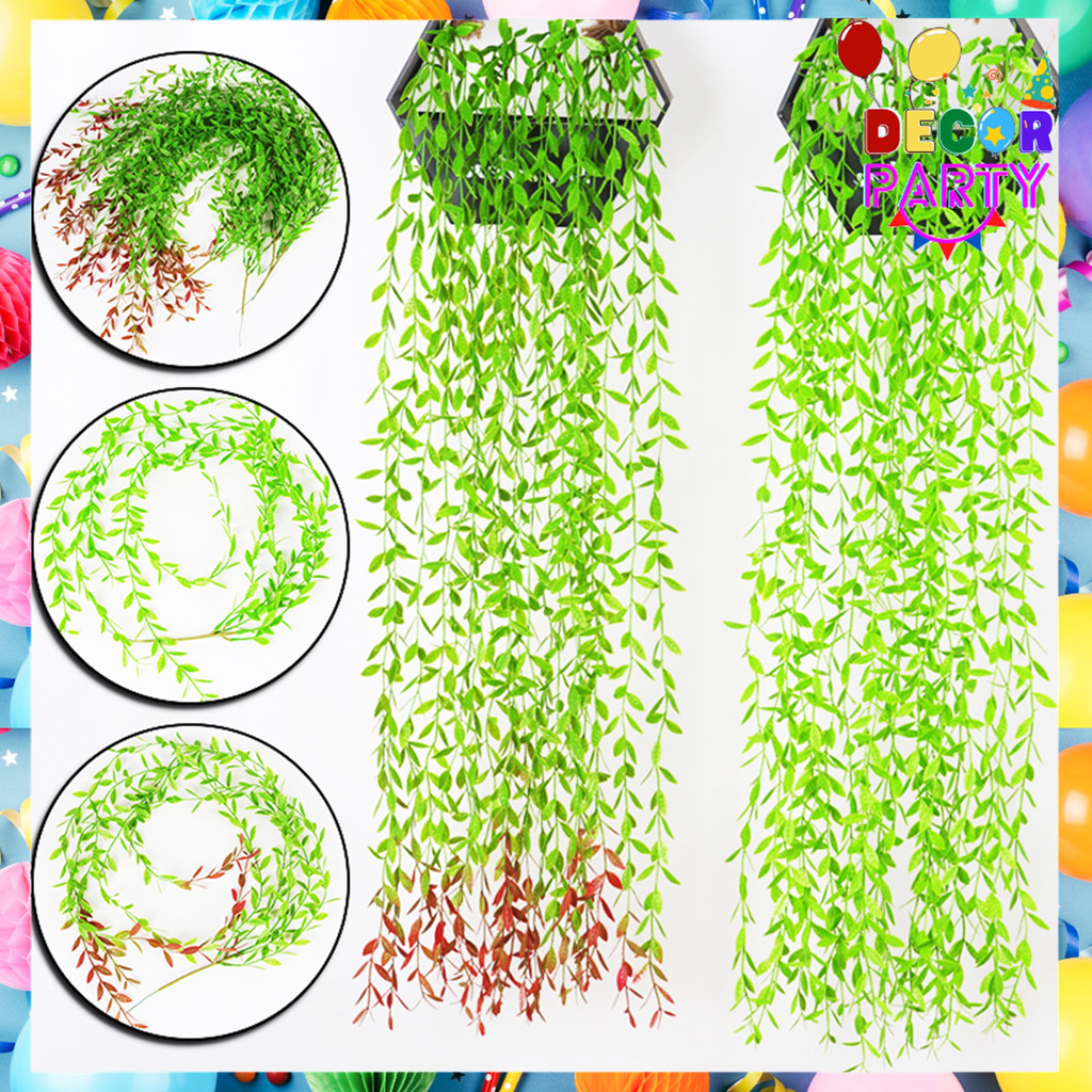 Jual DP Daun Rambat Juntai Plastik Artifisial 100Cm Daun Hias Dekorasi ...