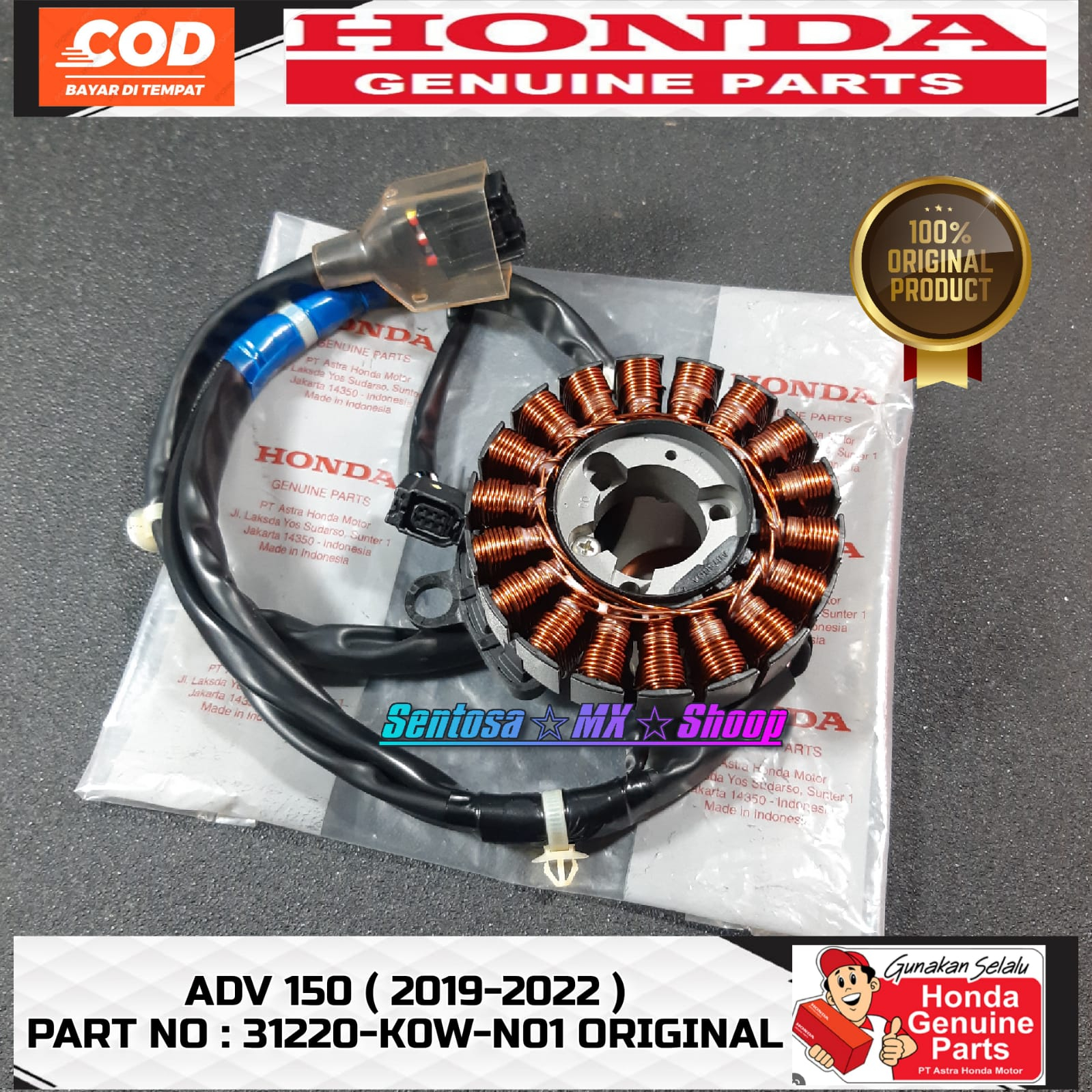 Jual [ ADV 150 ] SPULL KOMPLIT / STATOR COMP 31220-K0W-N01 ORIGINAL AHM ...