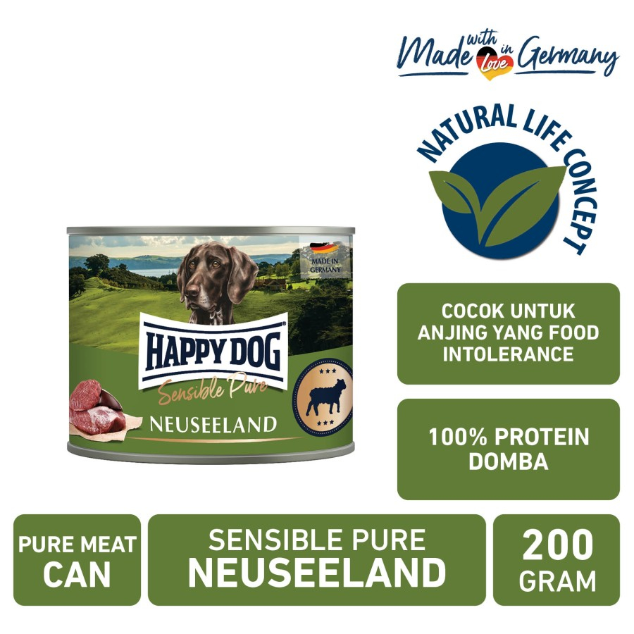 Jual Happy Dog Sensible Pure Lamb Neuseeland 200gr - Makanan Anjing ...