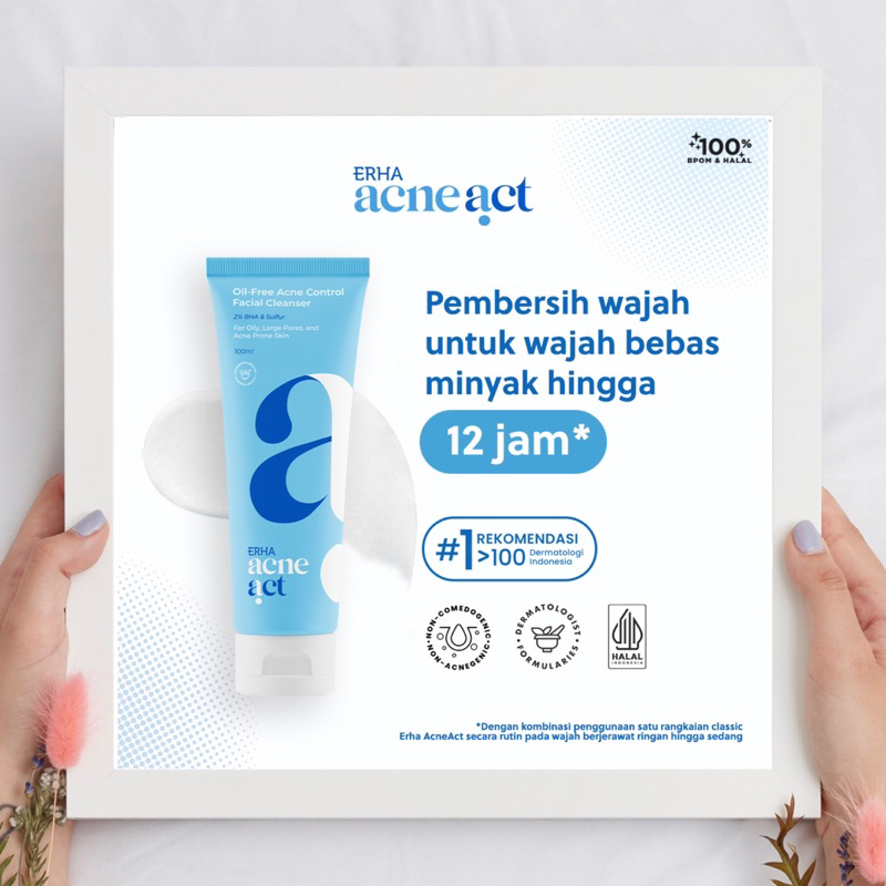 Jual Erha Acneact Oil-Free & Acne Control Cleanser 100 g | Shopee Indonesia
