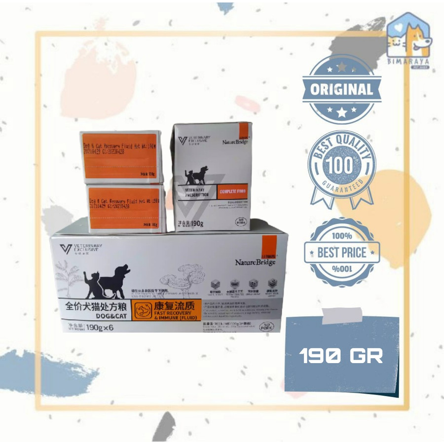 Jual NATURE BRIDGE VET FAST RECOVERY & IMMUNE CAT DOG FLUID 190GR ...