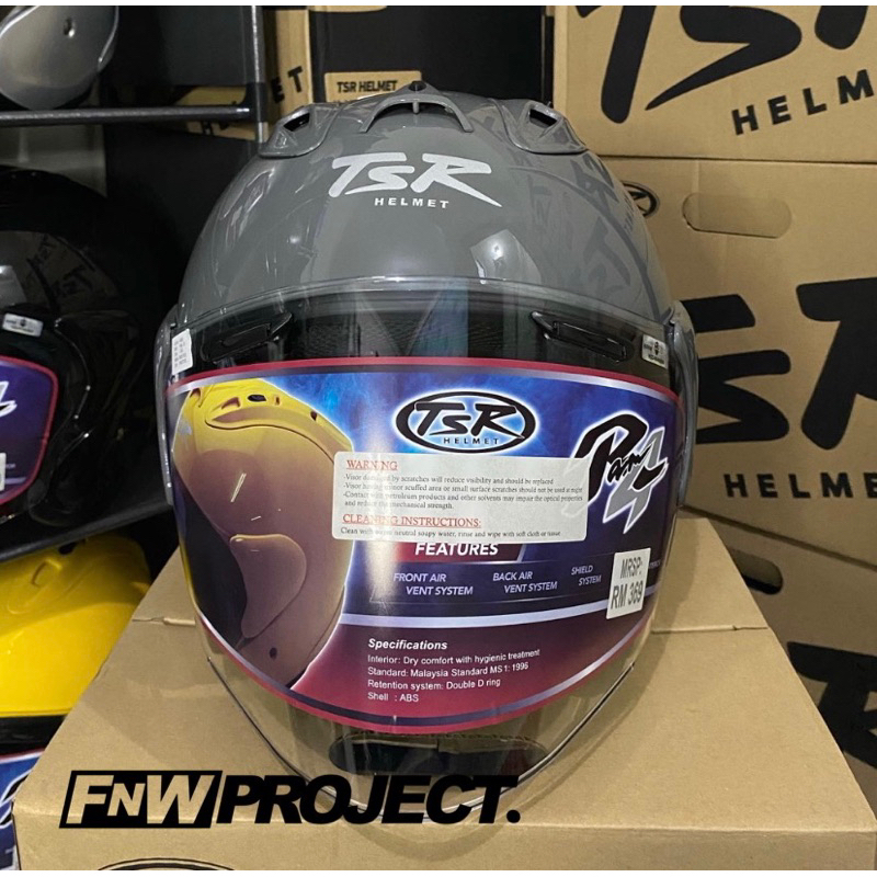 Jual HELM TSR RAM 4 MODERN GREY | Shopee Indonesia