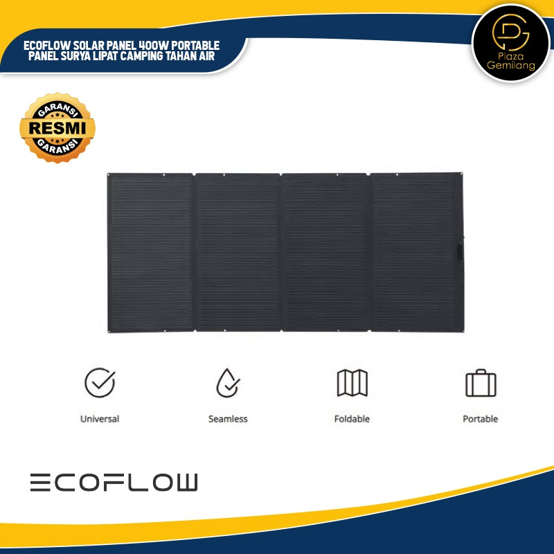 Jual EcoFLow Solar Panel 400W Portable Panel Surya Lipat Camping Tahan ...