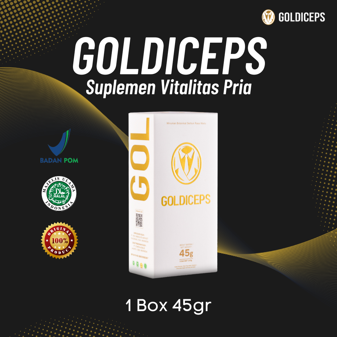 Jual Goldiceps Suplemen Vitalitas Pria 1 Box 45gr (HALAL dan BPOM ...