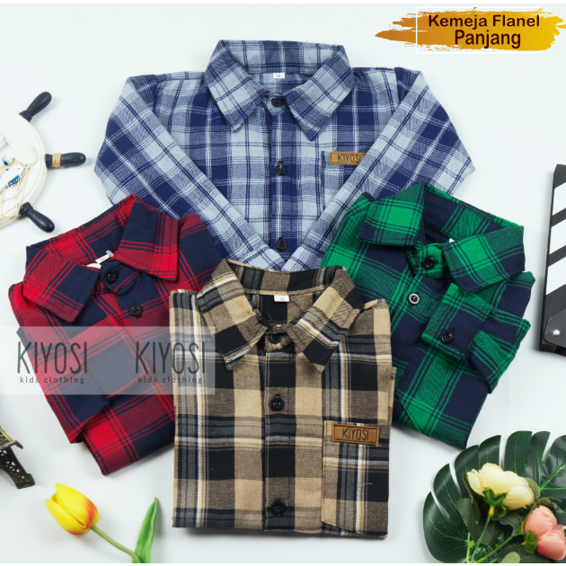 Jual Kemeja Anak Flanel Laki-laki Lengan Panjang Best Seller 1-6 Tahun Broken Size | Shopee ...