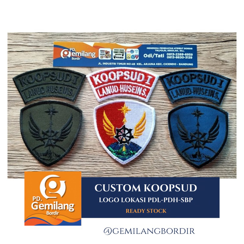 Jual Logo Lokasi LANUD KOOPSUD I-II-III TNI AU | PDH-PDL-SBP | Badge ...
