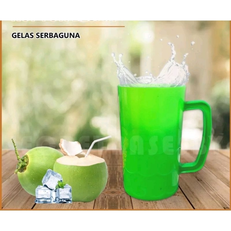 Jual GELAS KOPYOR - Cangkir Gelas BESAR / Gelas Plastik / Gelas Kopi ...