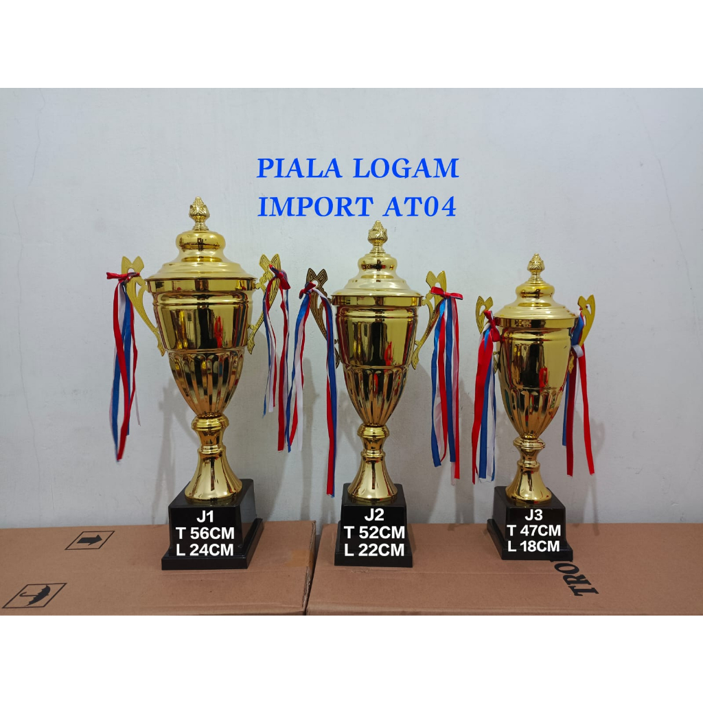 Jual PIALA LOGAM TROPHY METAL IMPORT AT04 SATUAN PER 1 PCS | Shopee ...