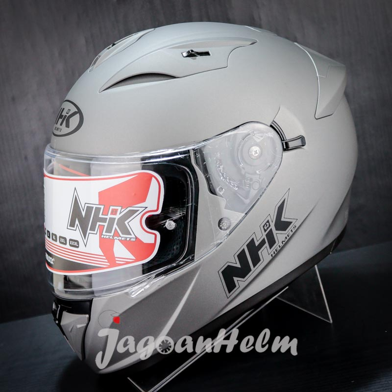 Jual NHK HELM GP PRIME DDRING SOLID SE | GREY DOFF | SOLID DOUBLE VISOR ...