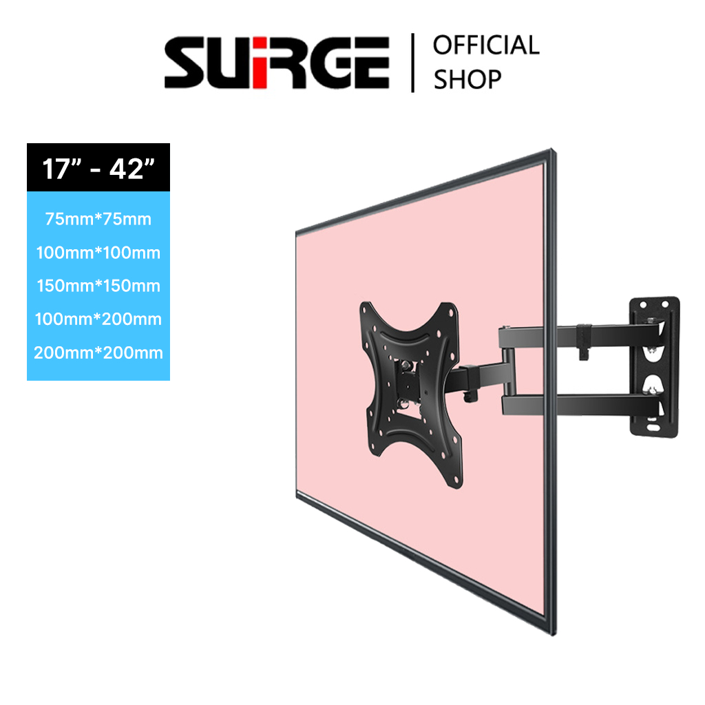 Jual SUIRGE Bracket TV 17''- 42'' LCD Monitor Bracket Wall Telescopic ...