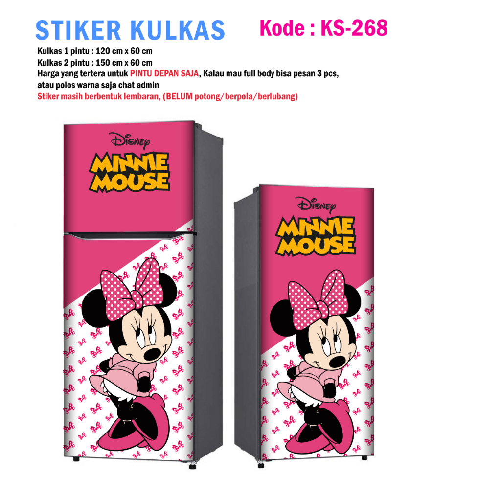 Jual Stiker Kulkas 1 Pintu dan Sticker Kulkas 2 pintu Kartun Tikus | Shopee Indonesia
