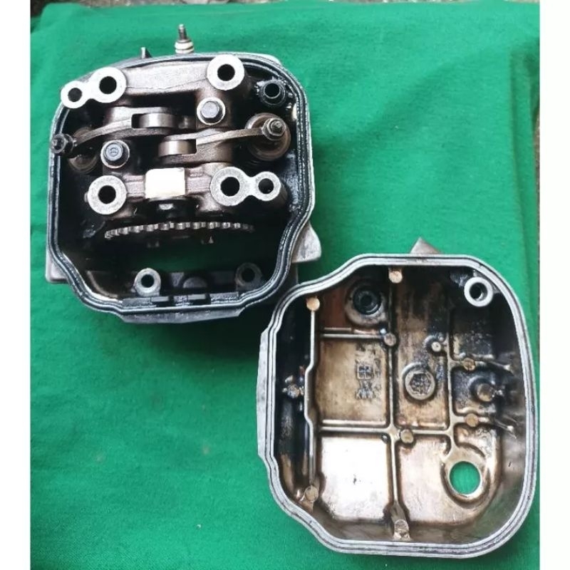 Jual blok kepala/blok head silinder head Honda absolute Revo set full ...